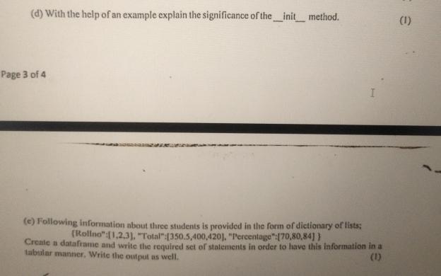 Solved (d) ﻿With the help of an example explain the | Chegg.com