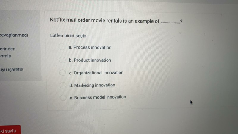 Solved Netflix mail order movie rentals is an example of | Chegg.com