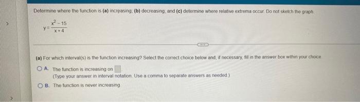 Solved Determine where the following function is (a) | Chegg.com