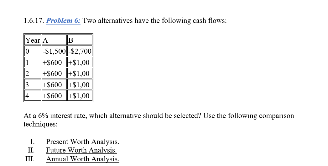 Solved 1.6.17. ﻿i need help solving this problem by using | Chegg.com