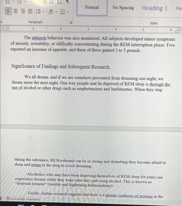 Solved Aserinsky, and Kleitman (1953) Regularly occurring | Chegg.com