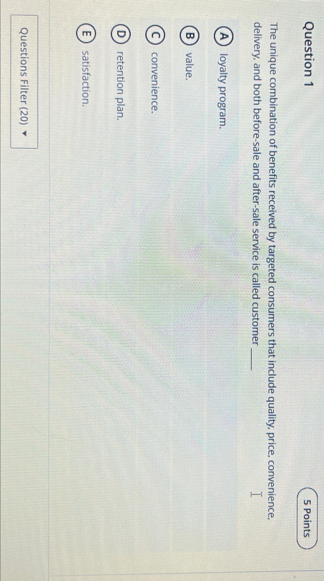 Solved Question 15 ﻿PointsThe unique combination of benefits | Chegg.com