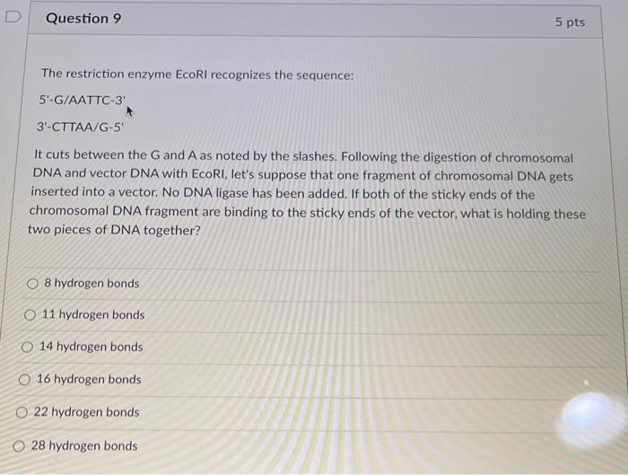 Solved One method of gene cloning involves the insertion of | Chegg.com