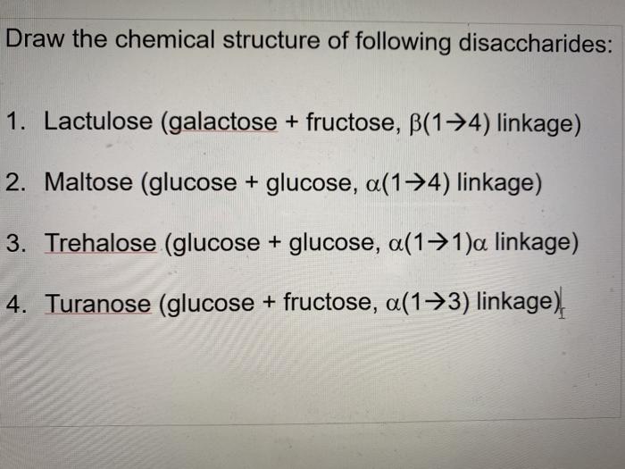 Solved Draw the chemical structure of following | Chegg.com