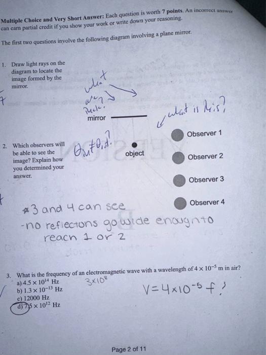Solved i have the correct answers written, but please show | Chegg.com