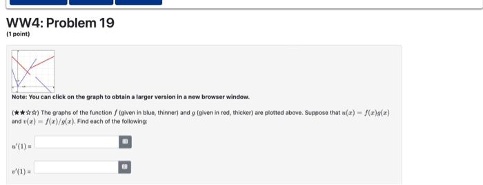 Solved WW4: Problem 19 (1 point) Note: You can click on the | Chegg.com