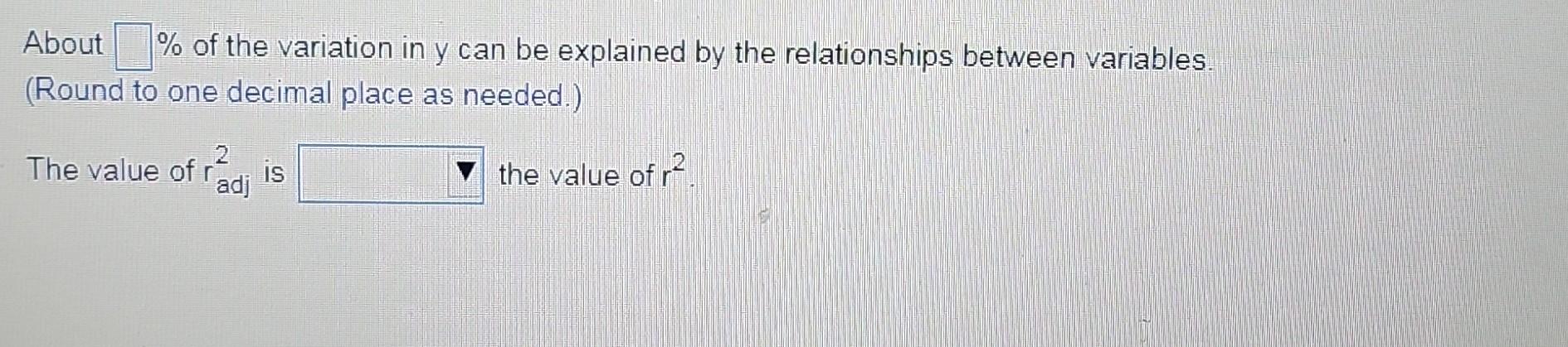 Solved The calculation of the coefficient of determination | Chegg.com