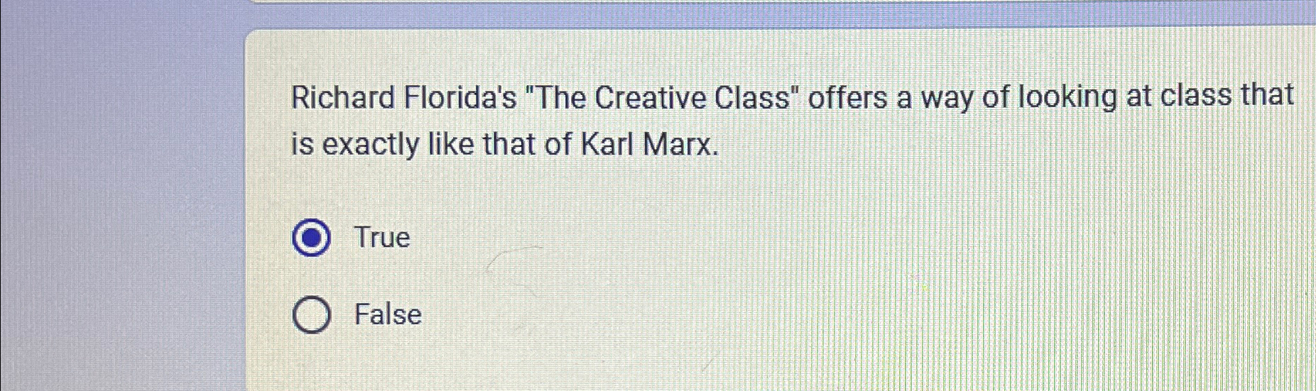 Solved Richard Florida's "The Creative Class" offers a way | Chegg.com