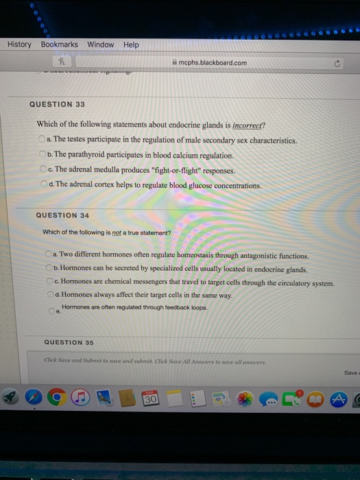 Solved History Bookmarks Window Help mcphs.blackboard.com | Chegg.com