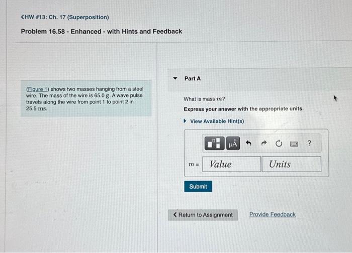 Solved Problem 16.58 - Enhanced - with Hints and Feedback | Chegg.com