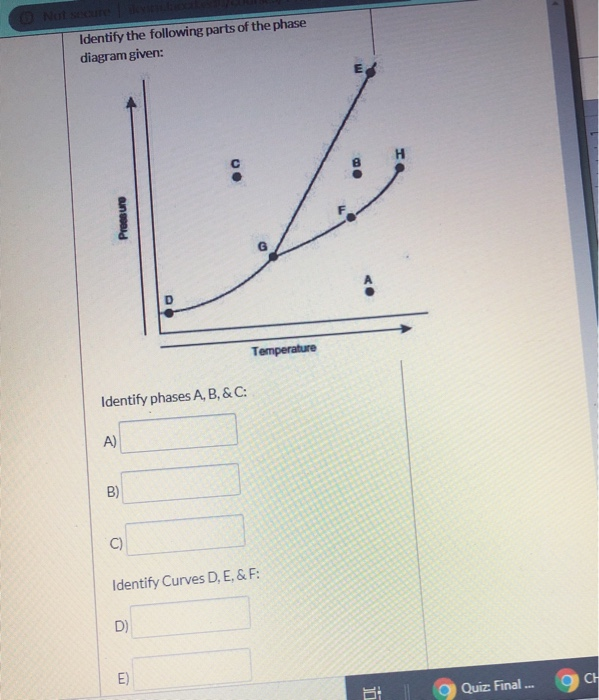 Solved Identify the following parts of the phase diagram | Chegg.com