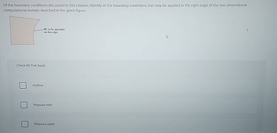 Solved Of the boundary conditions discussed in this chapter, | Chegg.com