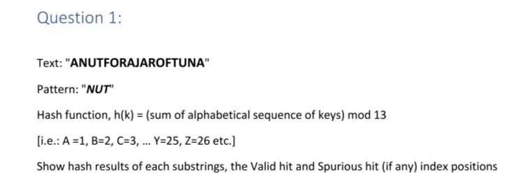 Solved Description - This is a string matching Rabin karp | Chegg.com