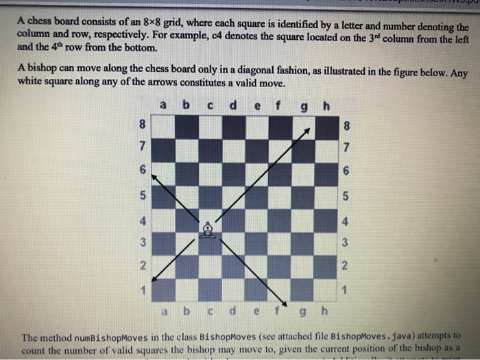 Solved A chess board consists of an 8x8 grid, where each | Chegg.com