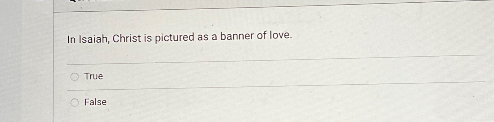 Solved In Isaiah, Christ is pictured as a banner of | Chegg.com