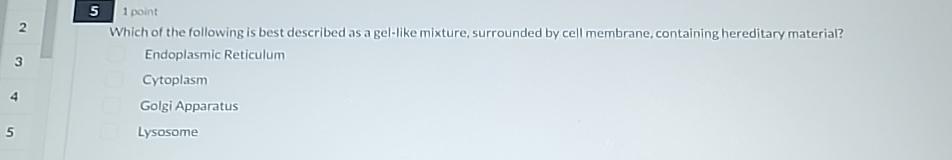 Solved 51 ﻿point2 ﻿Which of the following is best described | Chegg.com