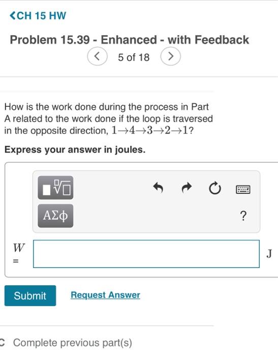 Solved Part A Find the total work done by the system in | Chegg.com