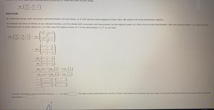 Solved sentineWideo Exampled Evaluate the limit below and | Chegg.com