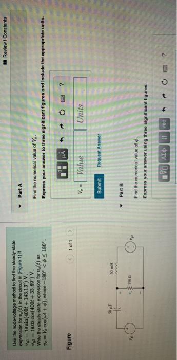 Solved Review Constants Part A Use the node voltage method | Chegg.com