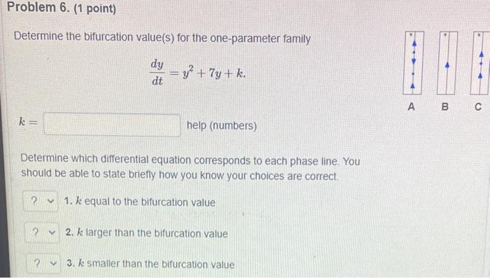 Solved determine that bifurcation values for the one | Chegg.com