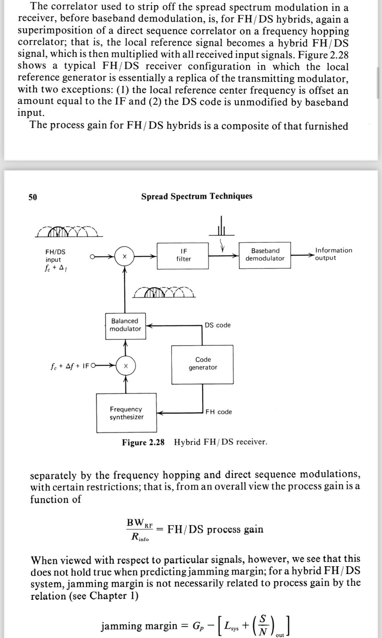 Solved The correlator used to strip off the spread spectrum | Chegg.com