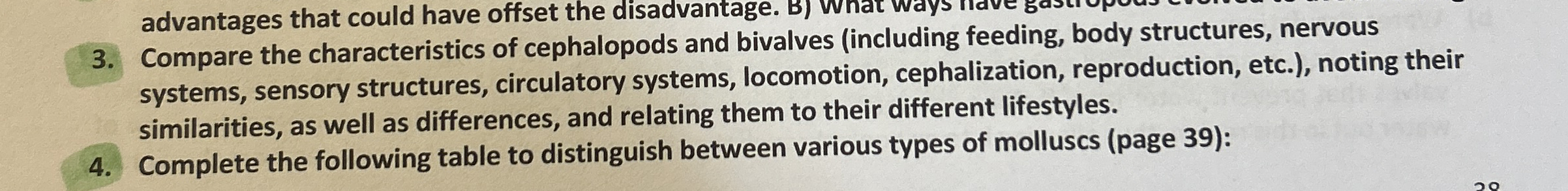 Solved advantages that could have offset the disadvantage. | Chegg.com