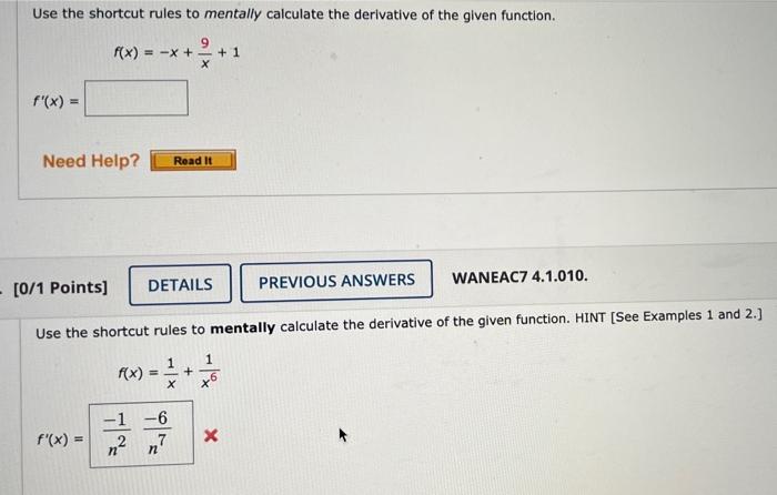 Solved Use the shortcut rules to mentally calculate the | Chegg.com