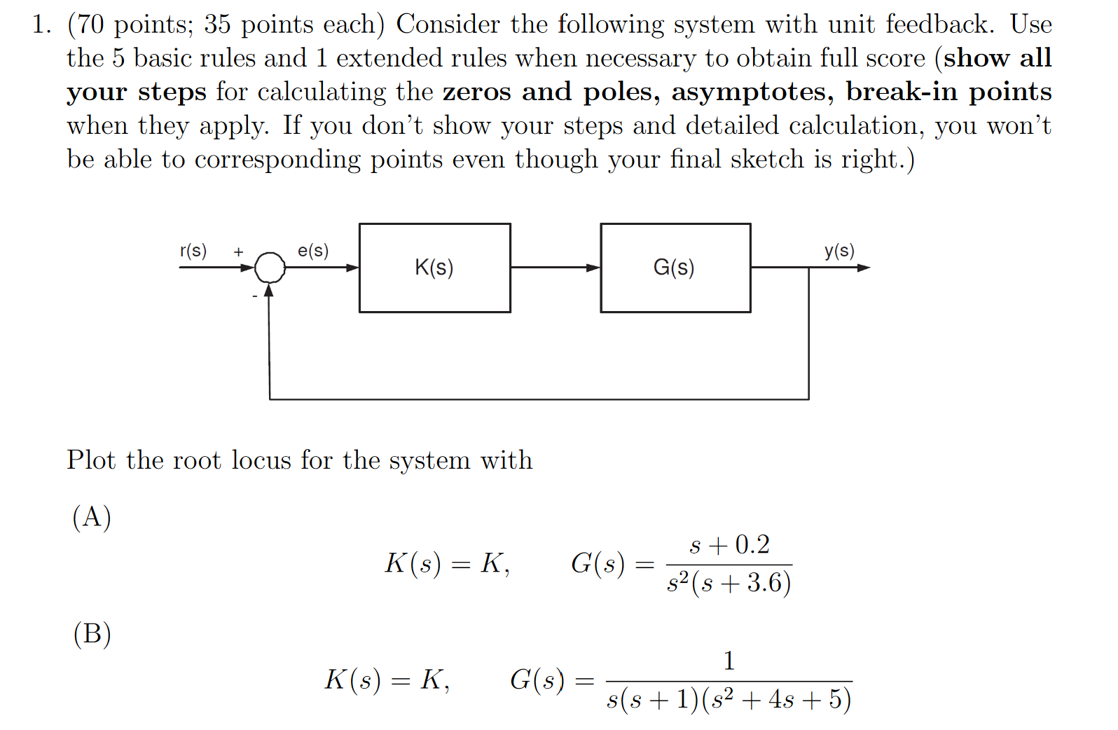 Solved (70 ﻿points; 35 ﻿points each) ﻿Consider the following | Chegg.com