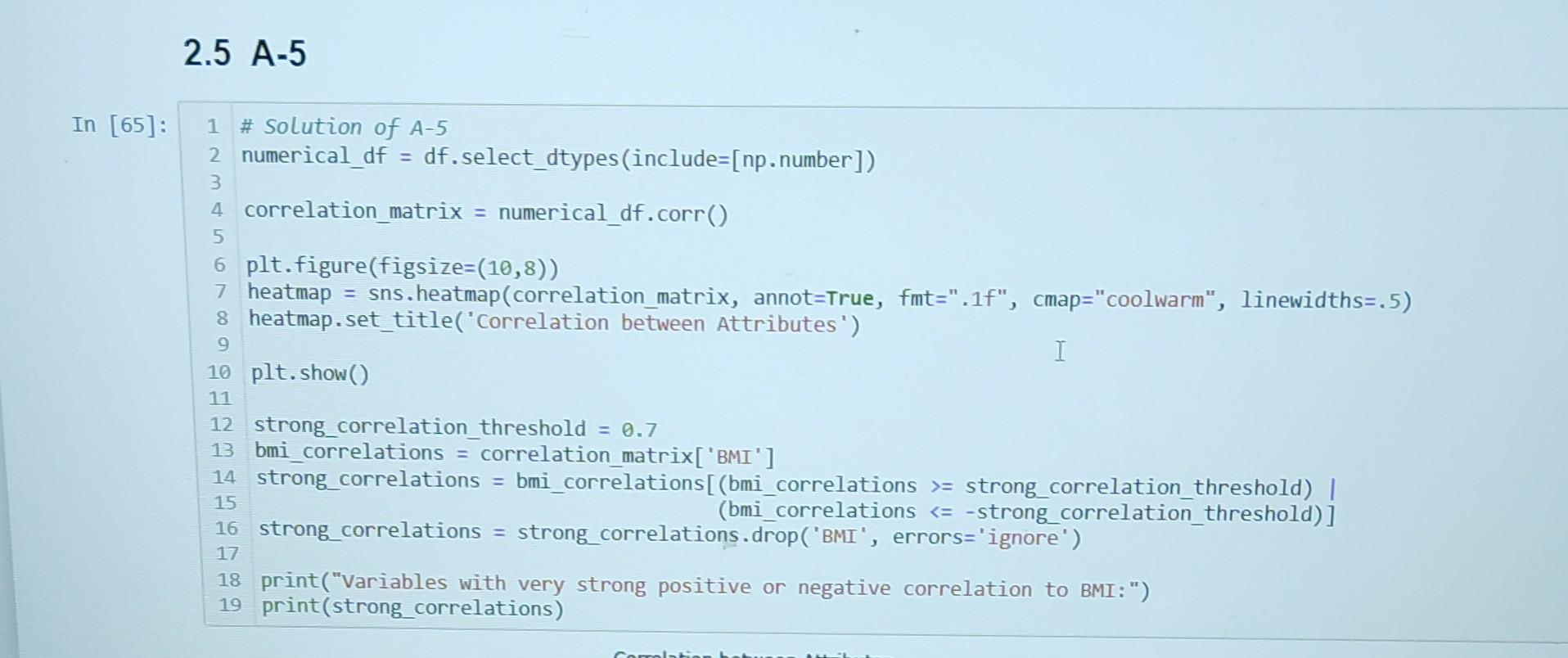 Solved [57]: \# Solution of A-1 import pandas as pd import | Chegg.com