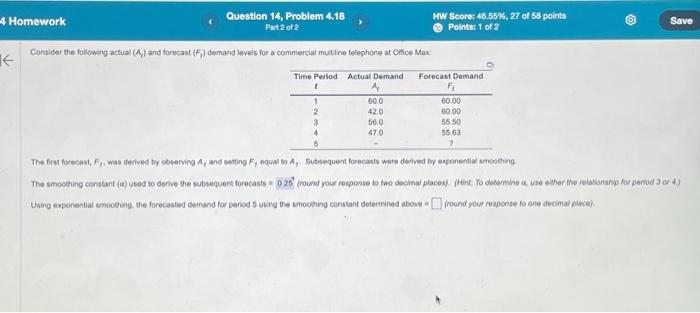 Solved Contider the following actival (A1) and forecast (F1) | Chegg.com
