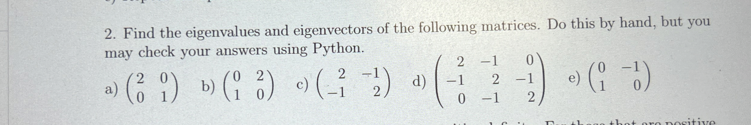 Solved Find the eigenvalues and eigenvectors of the | Chegg.com
