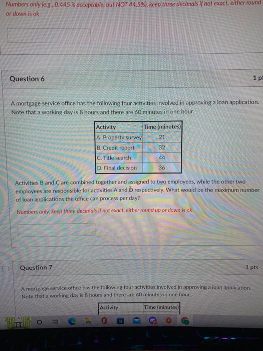 Solved Numbers anly (e.g. 0.445 is acceptable, but NOT | Chegg.com