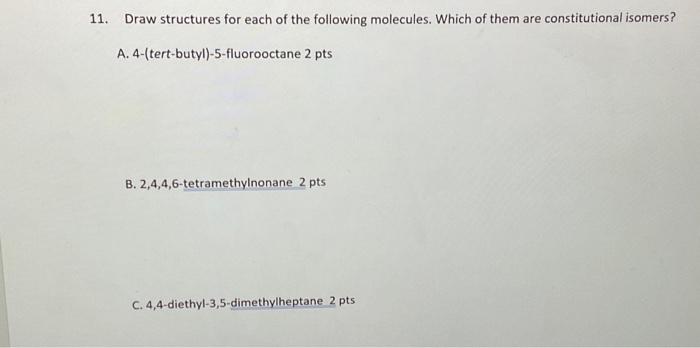 Solved 9. Provide the IUPAC name the following compound: 2 | Chegg.com