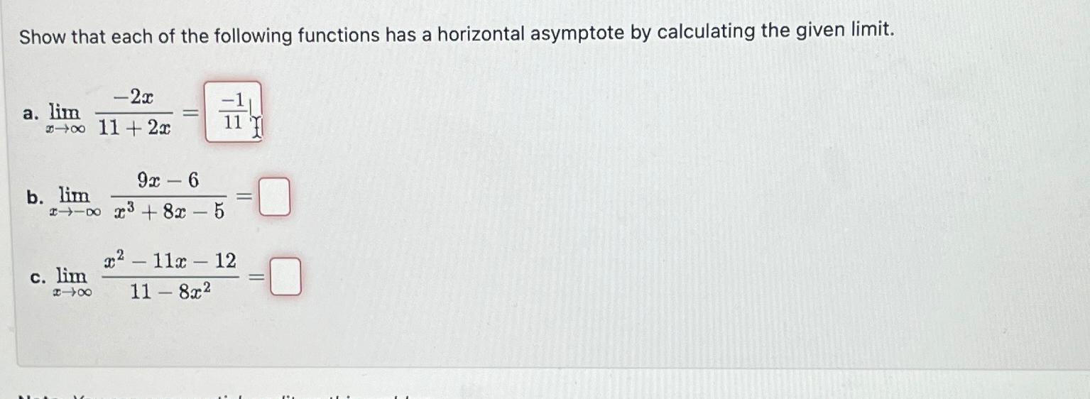 Solved Show that each of the following functions has a | Chegg.com
