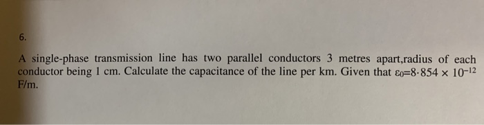 Solved A single-phase transmission line has two parallel | Chegg.com
