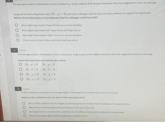 Solved The average height of all kindergarteners is pl. | Chegg.com
