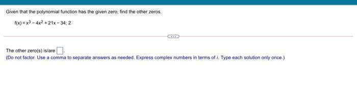 Solved The polynomial function in expanded form is f(x)=0 | Chegg.com