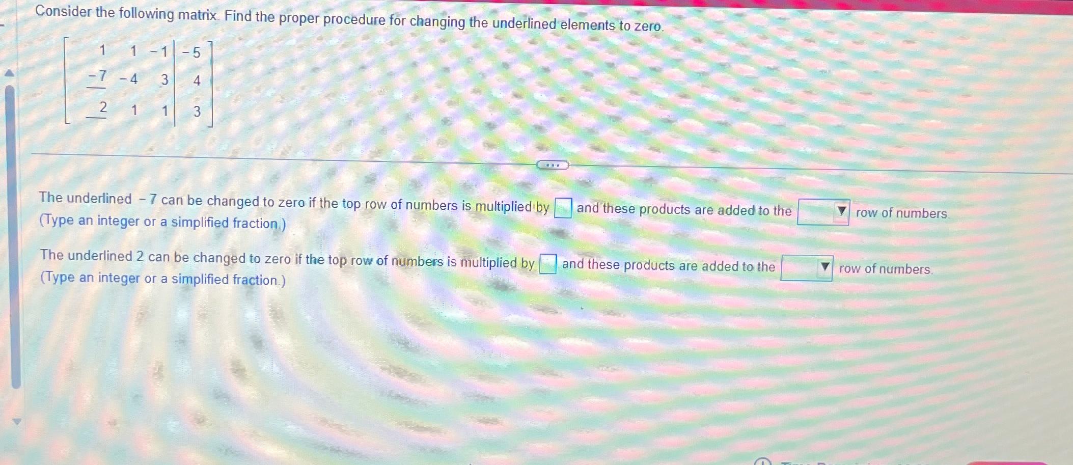 Solved Consider the following matrix. Find the proper | Chegg.com