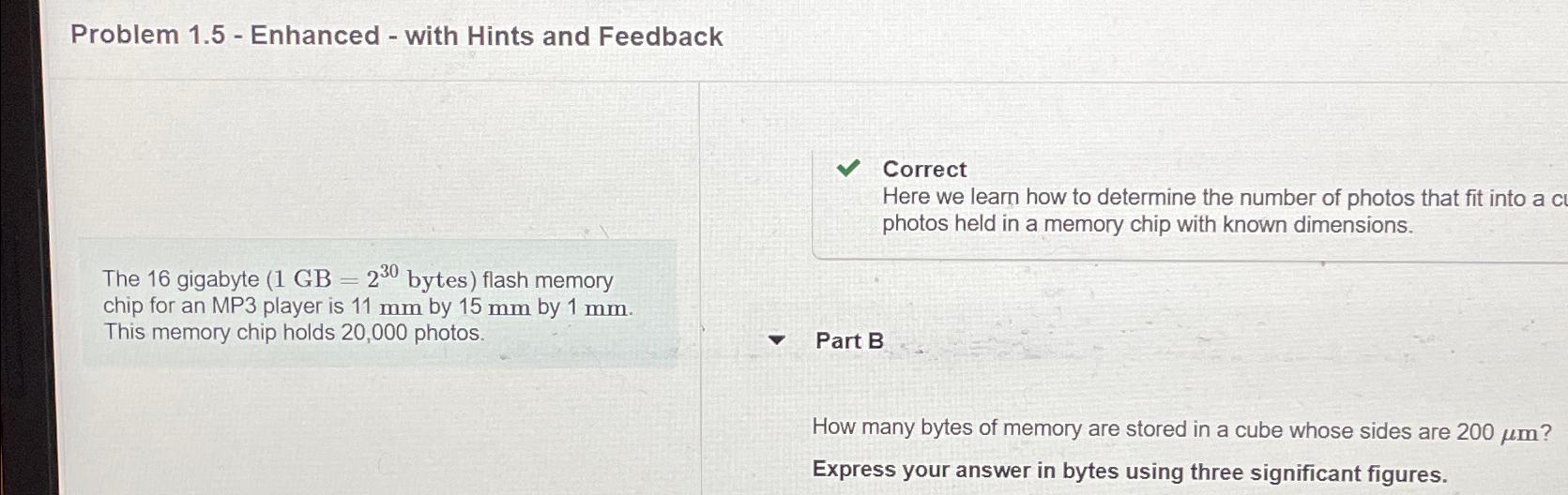 Solved Problem 1.5 - ﻿Enhanced - ﻿with Hints and | Chegg.com