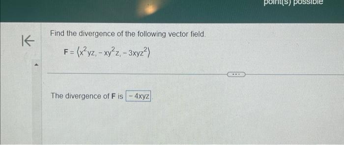 Solved Find the divergence of the following vector field | Chegg.com