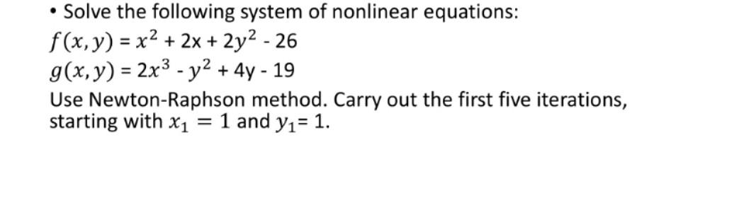 Solved It's numerical Calculation method. You will give me | Chegg.com