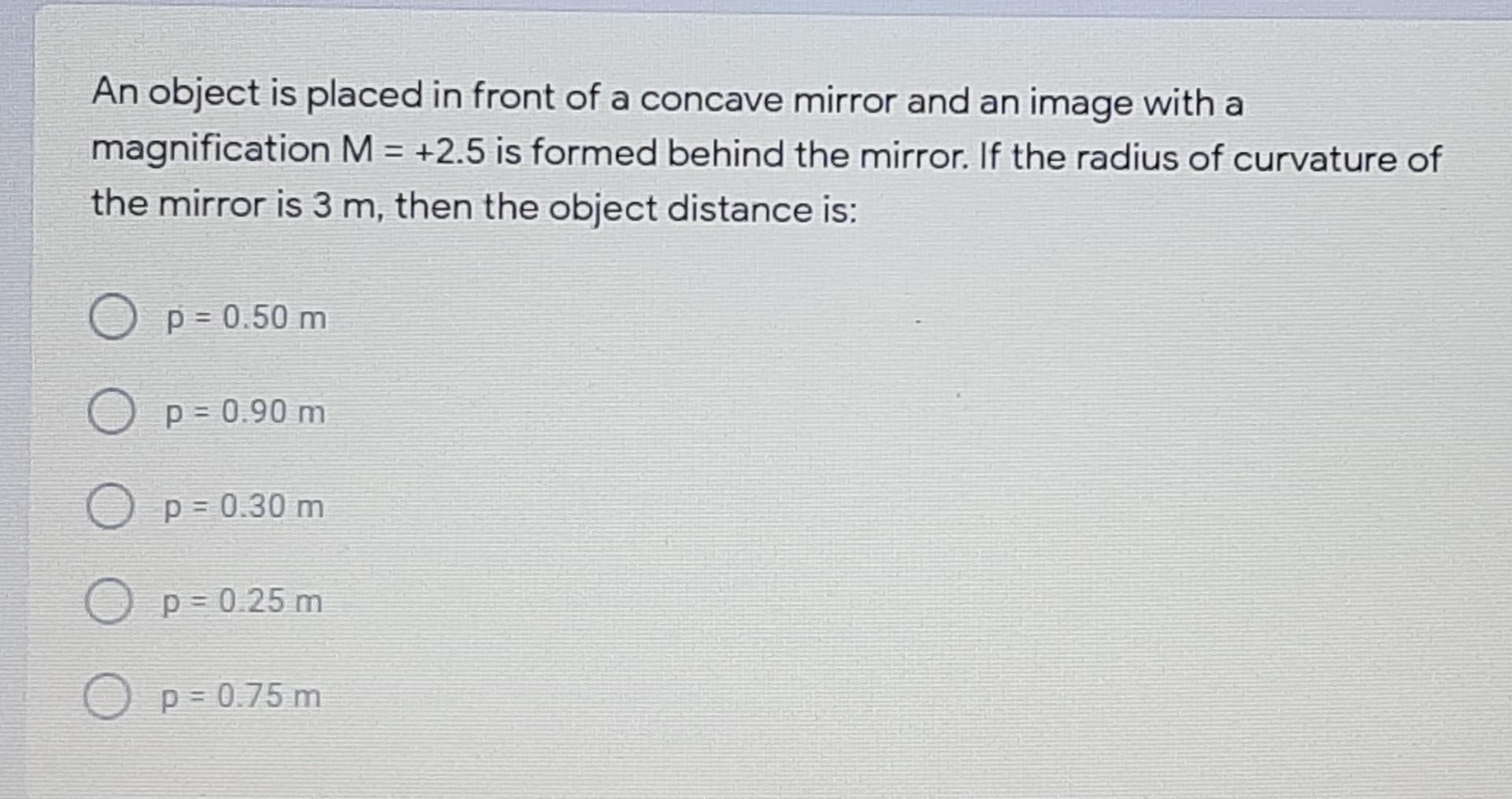 Solved An object is placed in front of a concave mirror and | Chegg.com