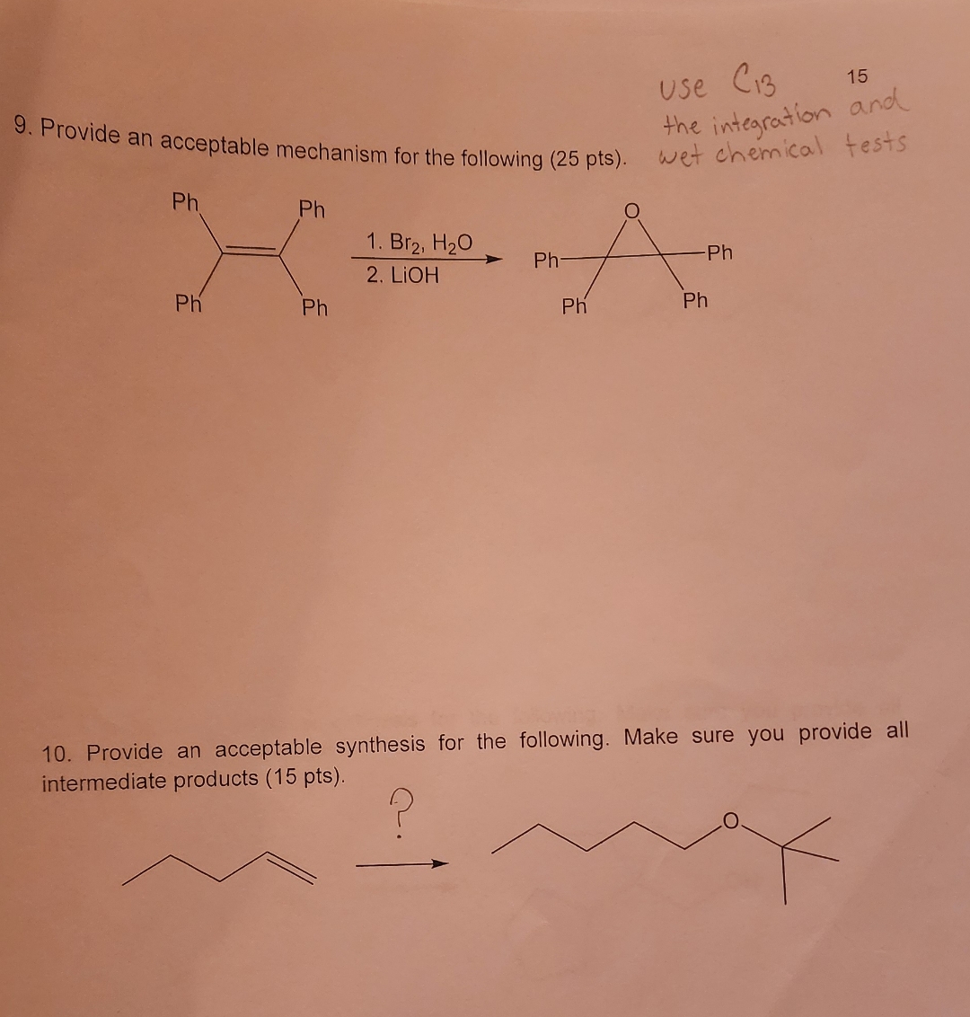 Solved 10. ﻿Provide an acceptable synthesis for each of the | Chegg.com