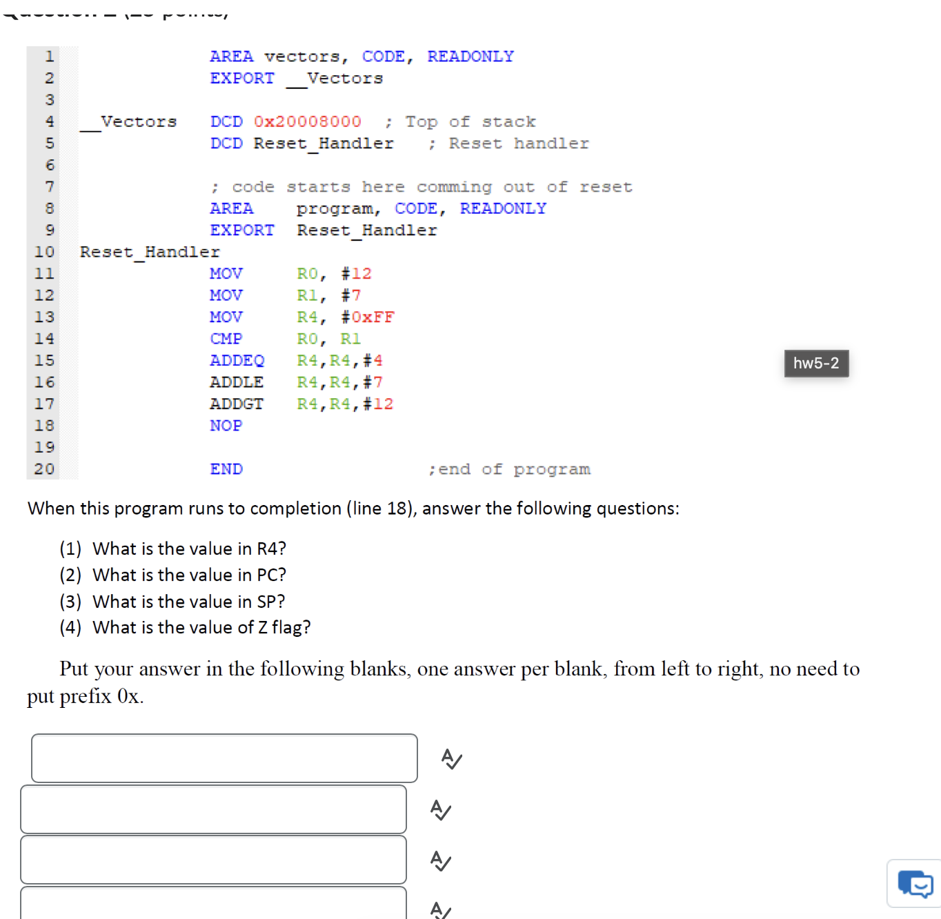 Solved AREA vectors, CODE, READONLYEXPORT __Vectors_Vectors | Chegg.com