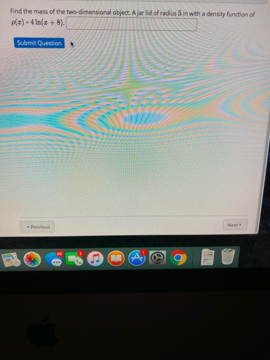 Solved Find the mass of the two-dimensional object. A jar | Chegg.com