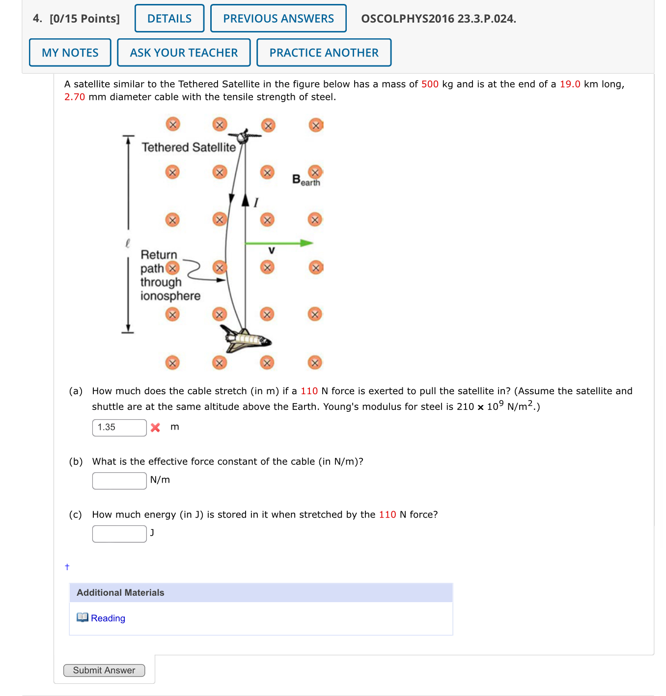 Solved Ask Your Teachera Satellite Similar To The Tethered