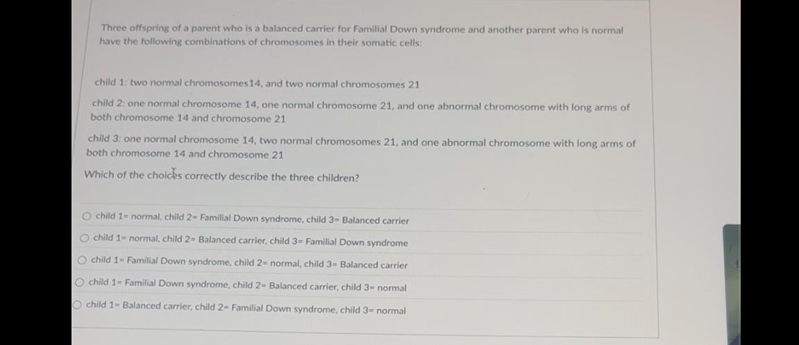 Solved Three offspring of a parent who is a balanced carrier | Chegg.com