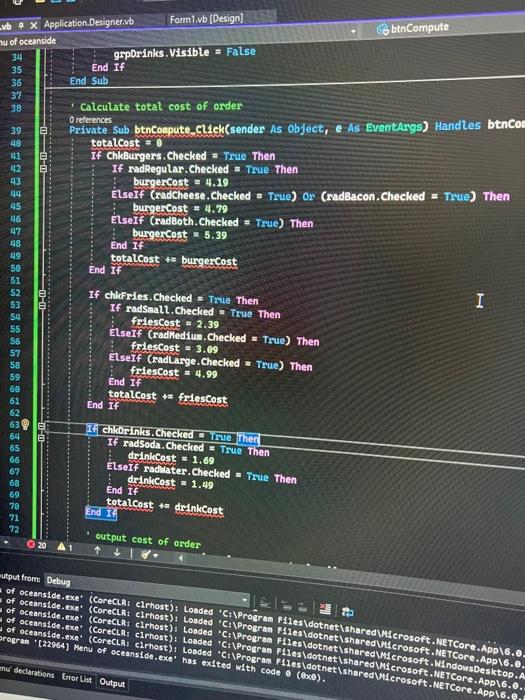 Solved G' Project: Restaurant Henu ′ - Description: | Chegg.com