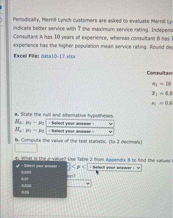 Solved Periodically, Merrill Lynch customers are asked to | Chegg.com