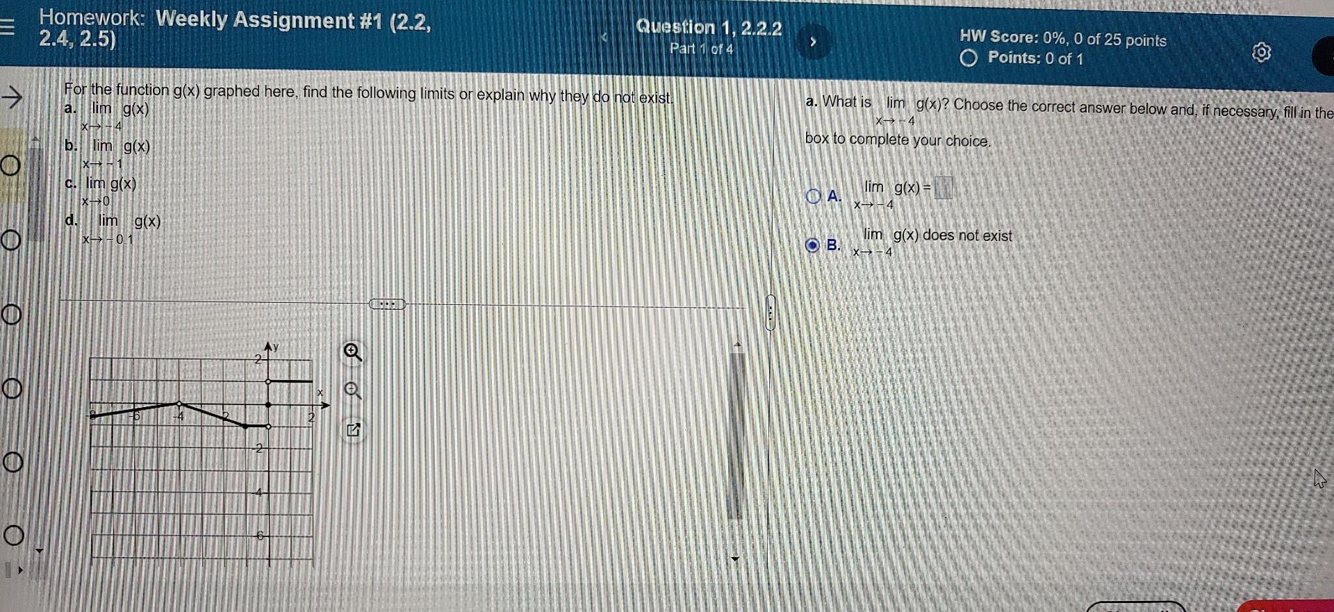 Solved For the function g(x) graphed here, find the | Chegg.com